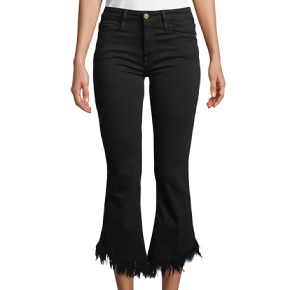 Frame Denim | Jeans | Frame Le Crop Mini Bootcut Jeans With Shredded ...